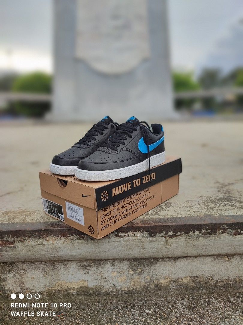 NIKE COURT VISION LOW "LASER BLUE", Men's Fashion, Footwear, Sneakers ...