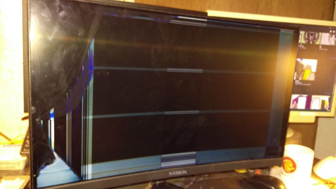 NVision 24inch Curved Monitor - Defective, Computers & Tech, Parts ...