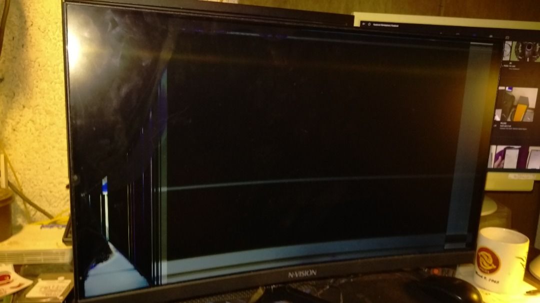NVision 24inch Curved Monitor - Defective, Computers & Tech, Parts ...