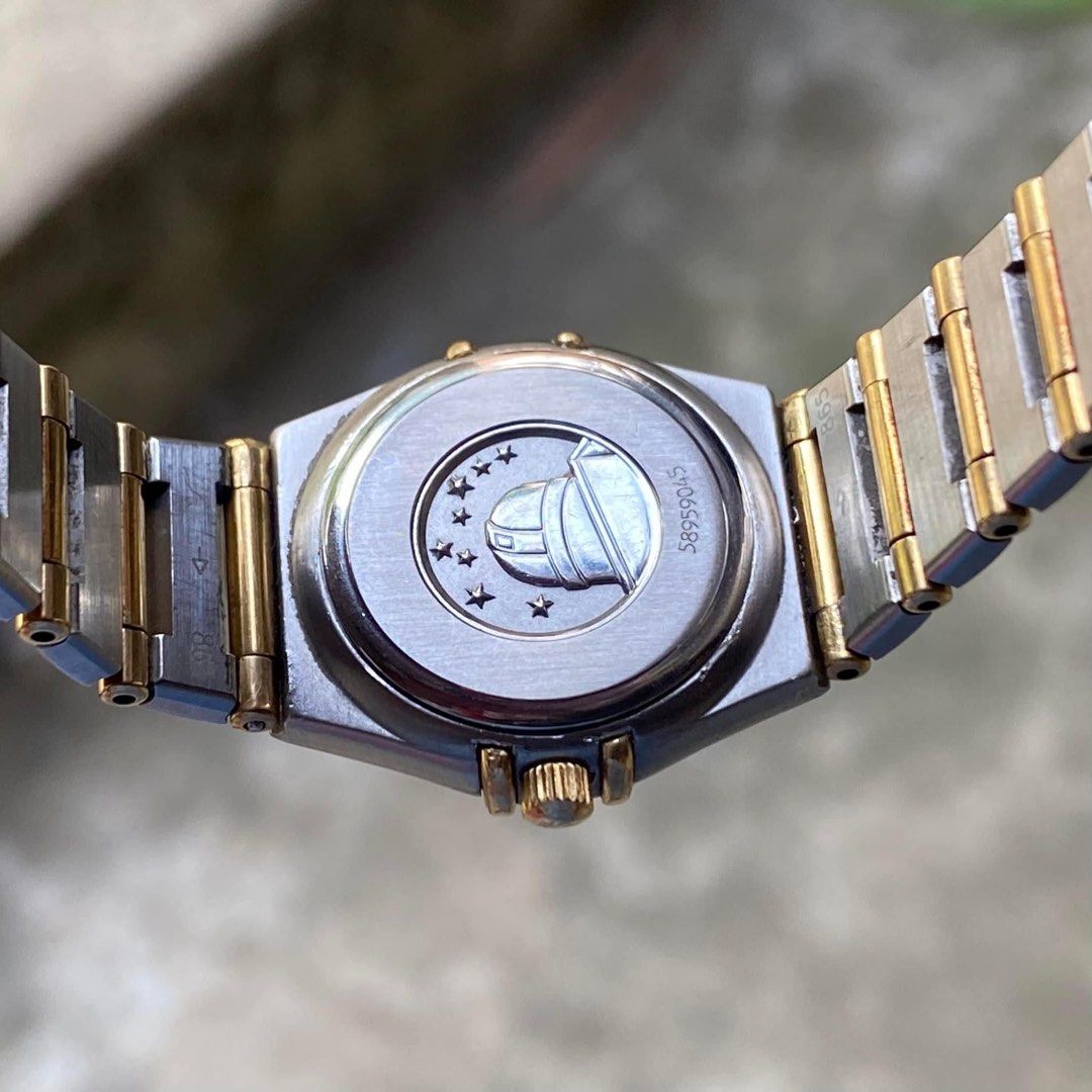 Omega Constellation "Cindy Crawford" Two Tone 18K Solid Gold Swiss Made ...