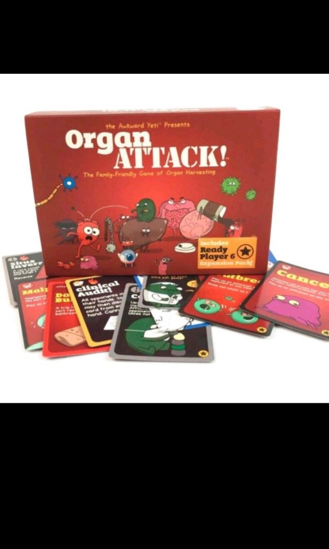 Organ Attack Card Game, Hobbies & Toys, Toys & Games on Carousell
