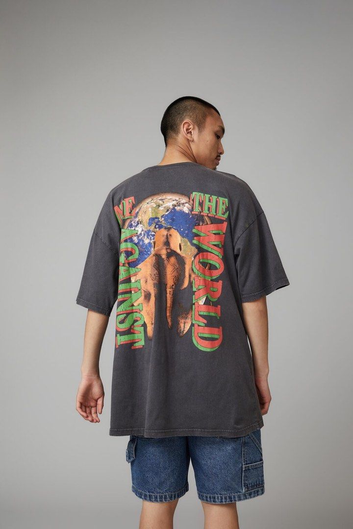 Oversized Vintage Rap Tee Shirts - Tupac Shakur and Lil Wayne, Men's ...