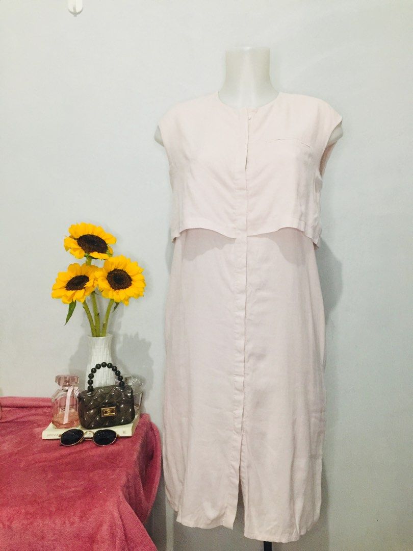 Pastel Pink Dress, Women's Fashion, Dresses & Sets, Dresses on Carousell