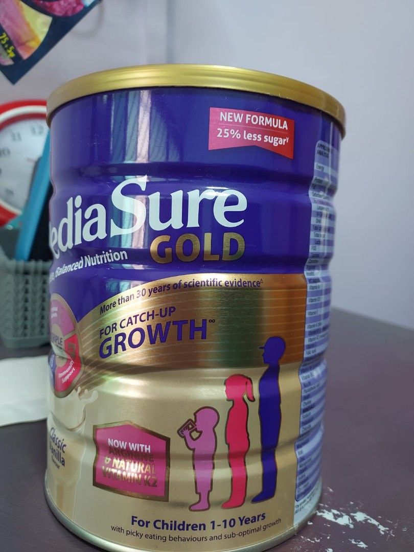 Pediasure Gold 850g 1 to 10 years, Babies & Kids, Nursing & Feeding ...
