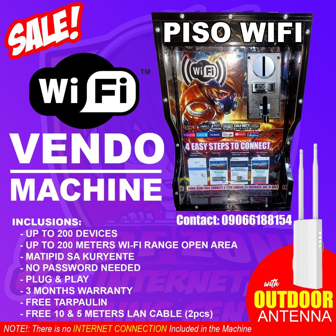 PISO WIFI VENDO, Computers & Tech, Office & Business Technology on ... PISO WIFI VENDO, Computers & Tech, Office & Business Technology on ...