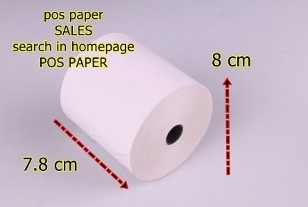 POS PAPER Thermal Paper Rolls Printer Paper Cash Register Rolls Receipt ...