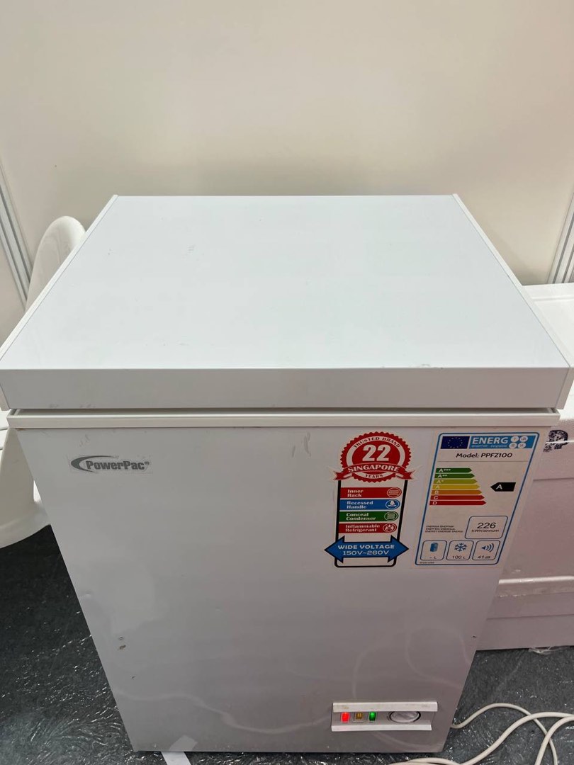 Powerpac Chest Freezer / Chiller 100L, TV & Home Appliances, Kitchen ...