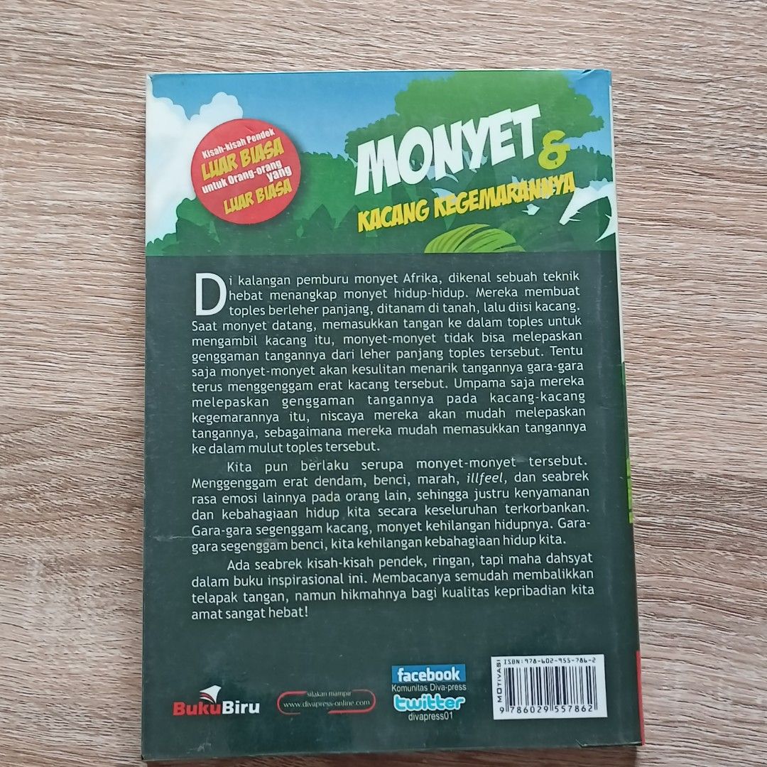 PRELOVED Monyet dan Kegemarannya Kisah-kisah Motivasi Inspirasional, Buku & Alat Tulis, Buku di ...