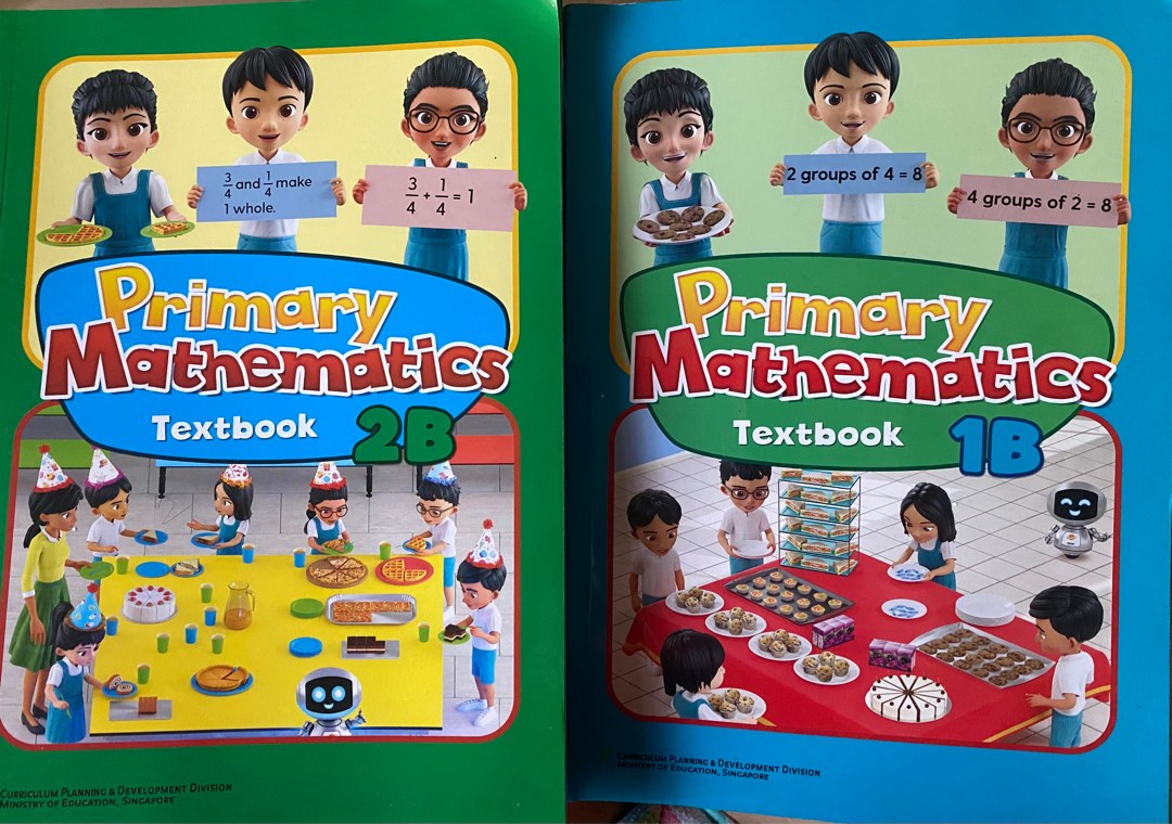 Primary Mathematics Texbook 1A ,1B and Targeting Mathematics 2A and 2B ...