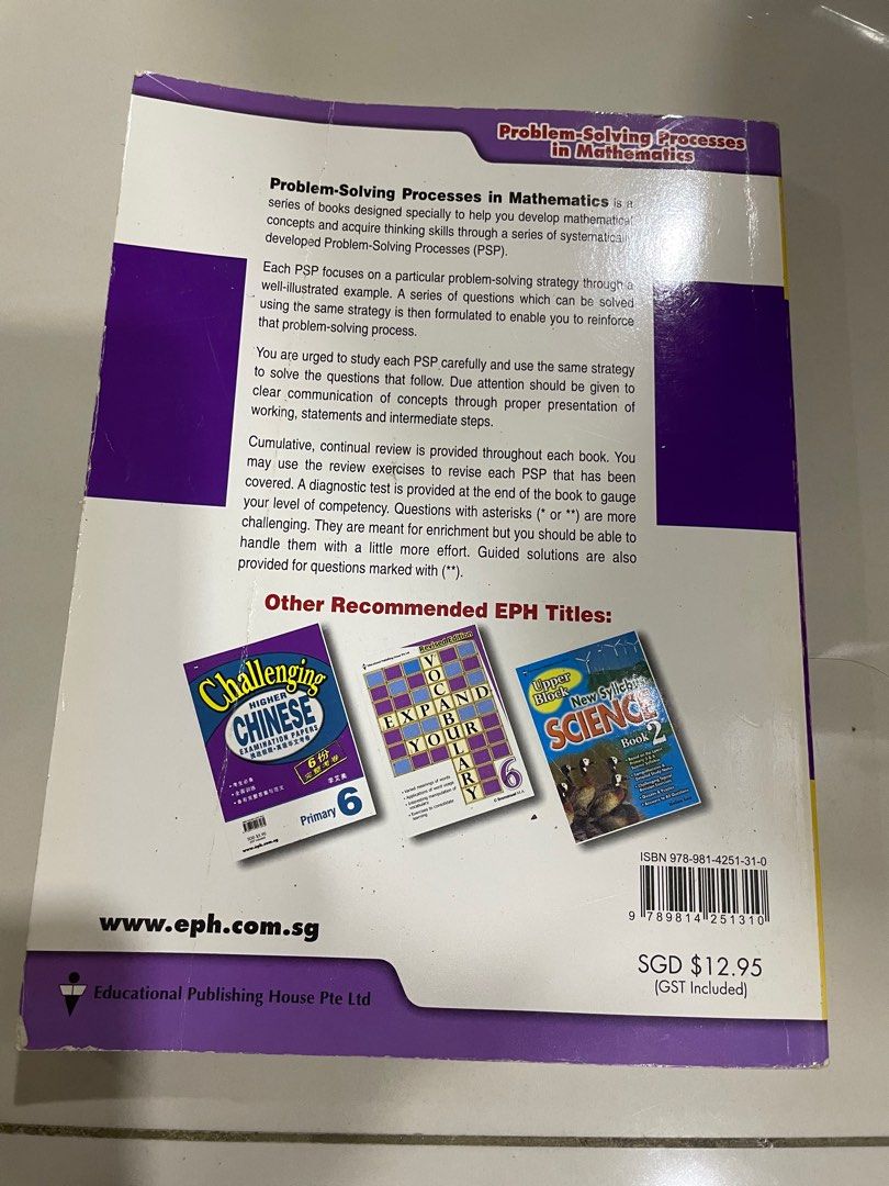 Problem Solving Processes in Mathematics For Primary 6, Hobbies & Toys ...