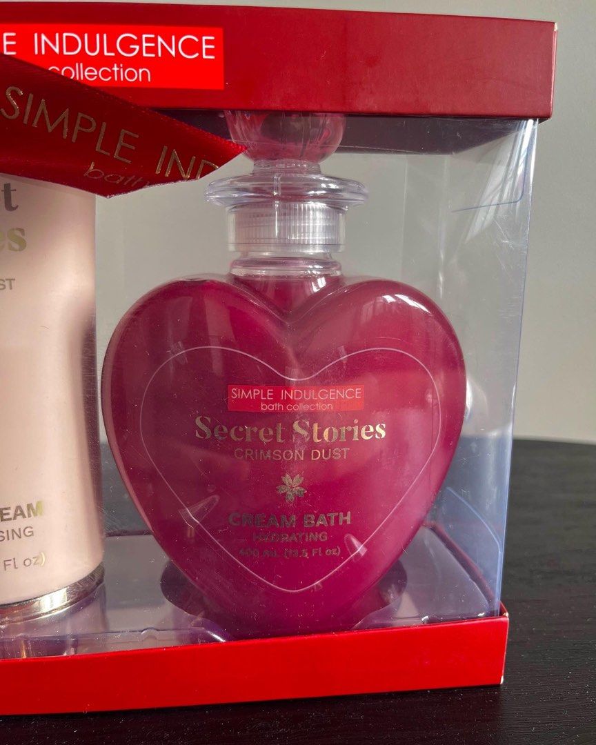 Simple Indulgence Bath Collection Crimson Dust Bath Set, Beauty ...