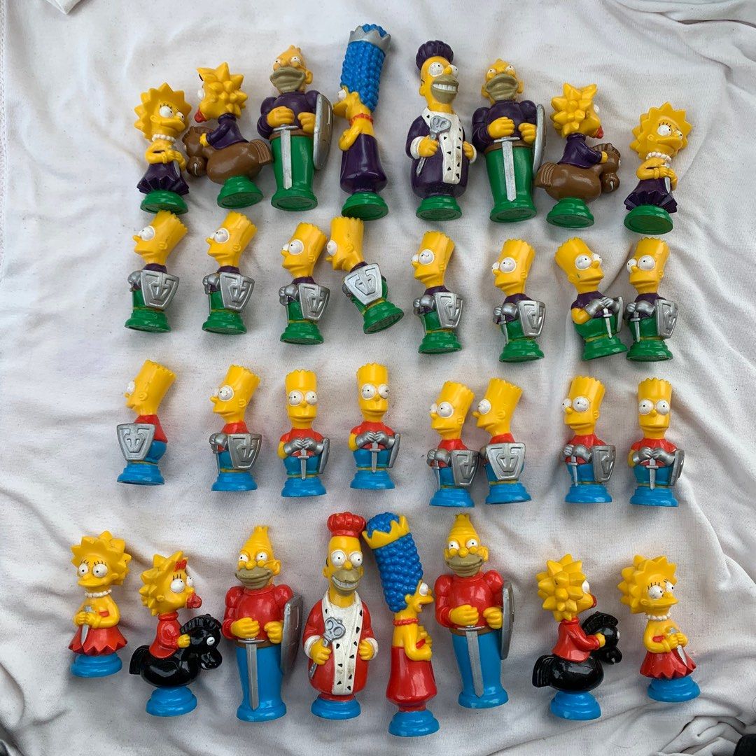 Simpsons chess pieces vintage 1992, Hobbies & Toys, Toys & Games on ...