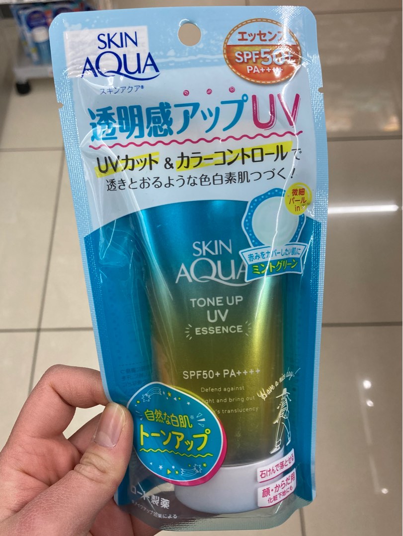 Skin Aqua Tone Up UV Essence Tinted Sunscreen, Beauty & Personal Care ...