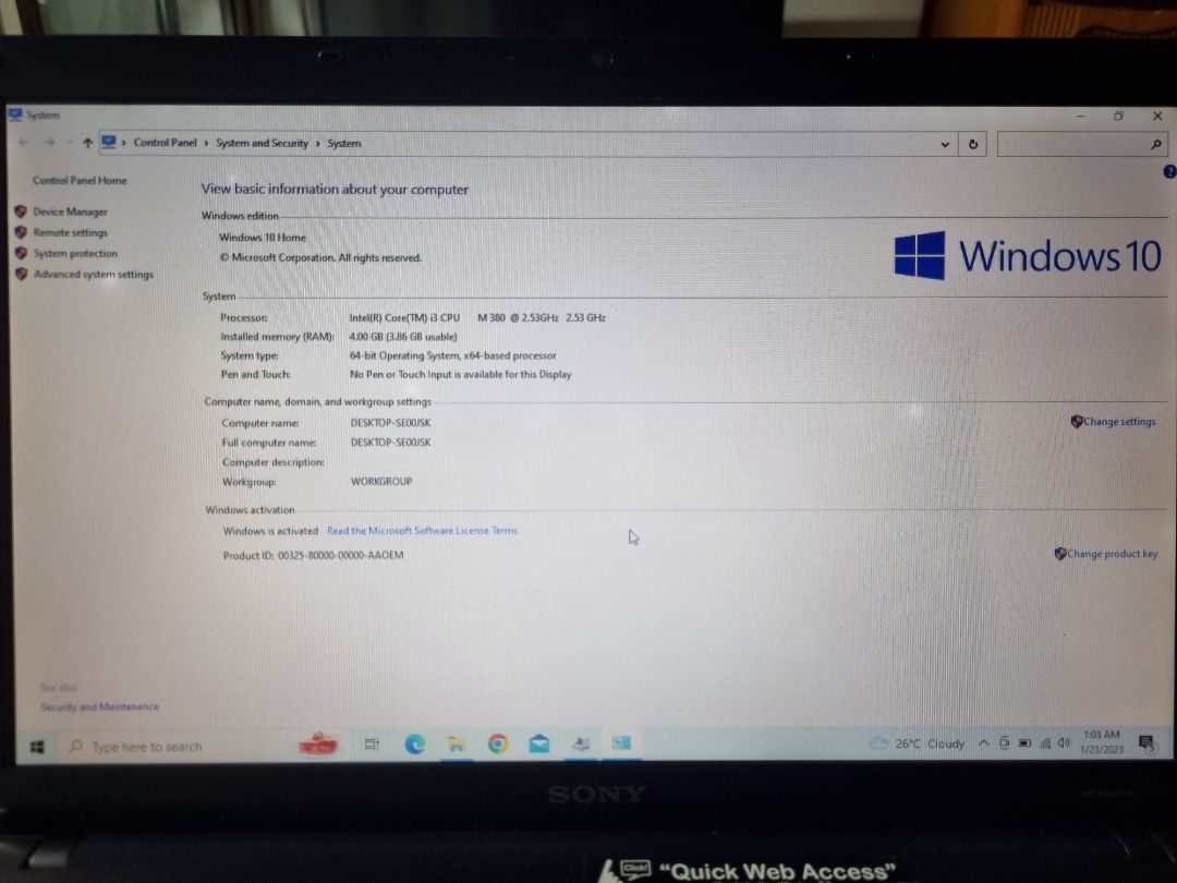 Sony Vio E series VPCEB45FG, Computers & Tech, Laptops & Notebooks on ...
