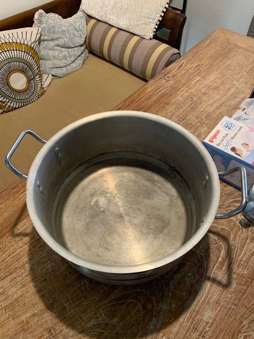 XXL 40CM Stainless Steel Pot, Furniture & Home Living, Kitchenware ...