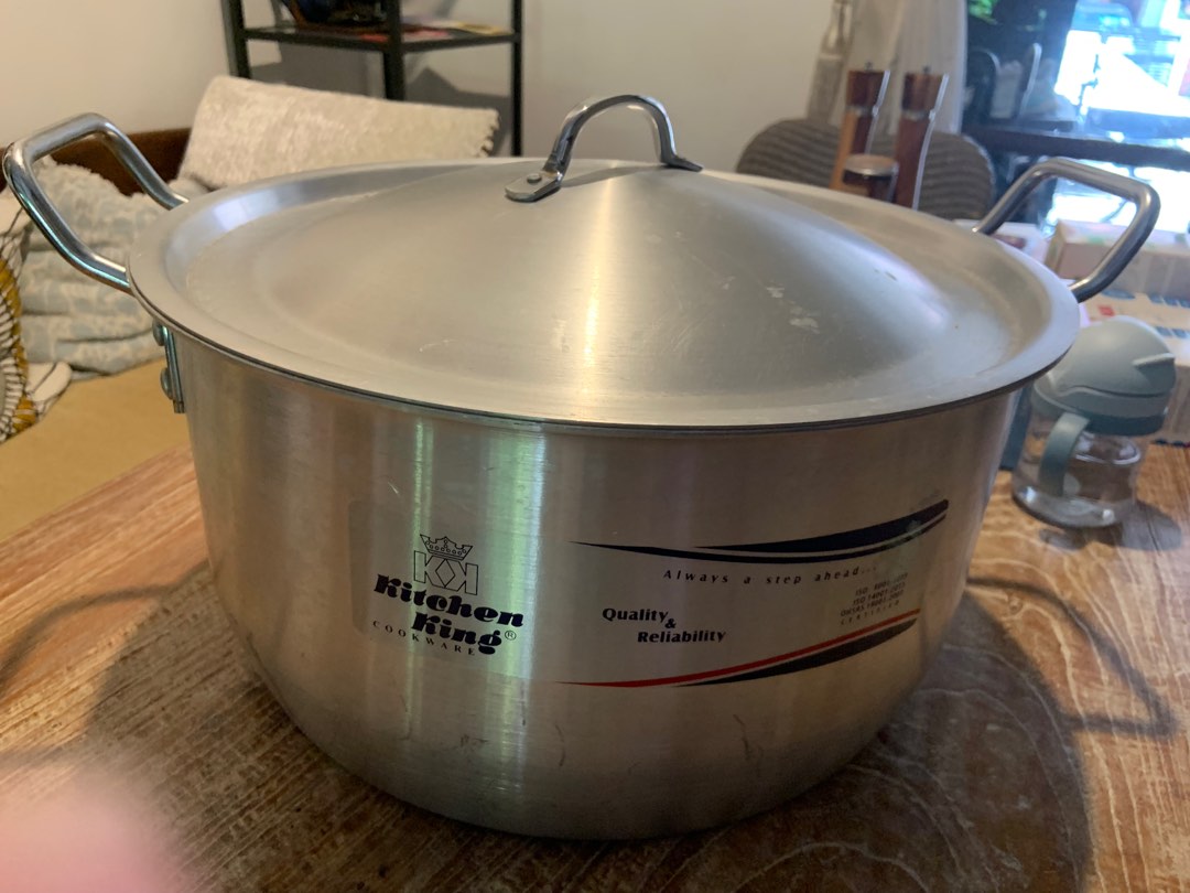 XXL 40CM Stainless Steel Pot, Furniture & Home Living, Kitchenware ...