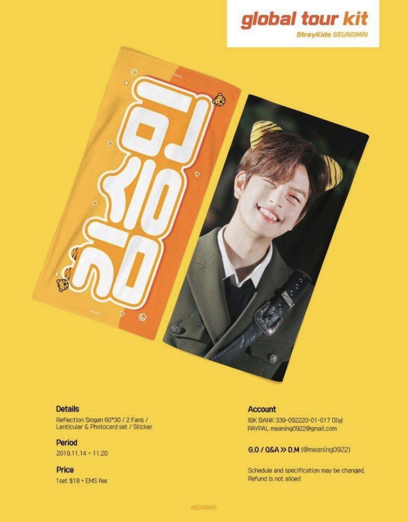 BN WTS Stray Kids Seungmin Cheering Slogan Banner Kit FULL Set, Hobbies ...