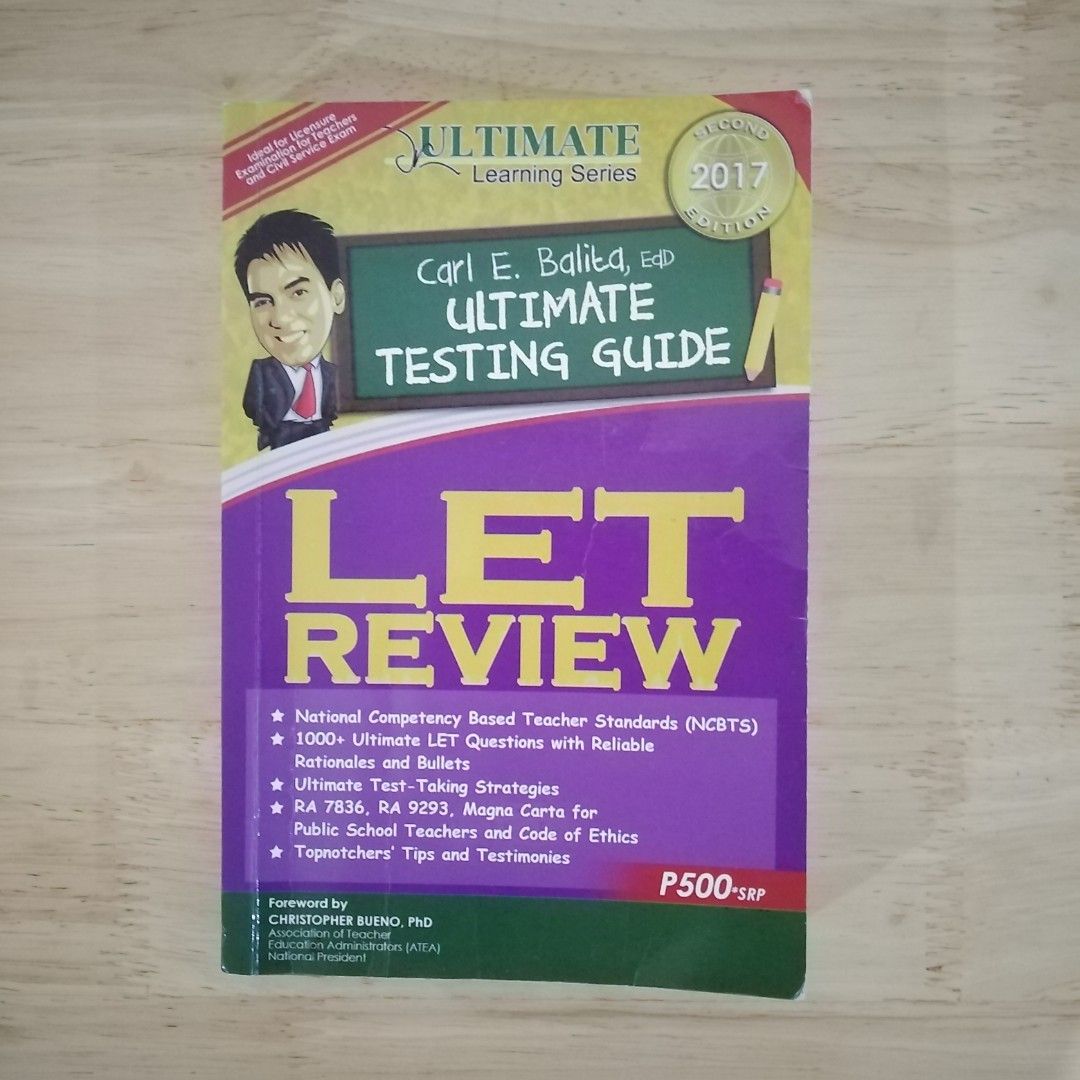 Take All Carl E Balita General Professional Yellow Book LET Reviewer ...