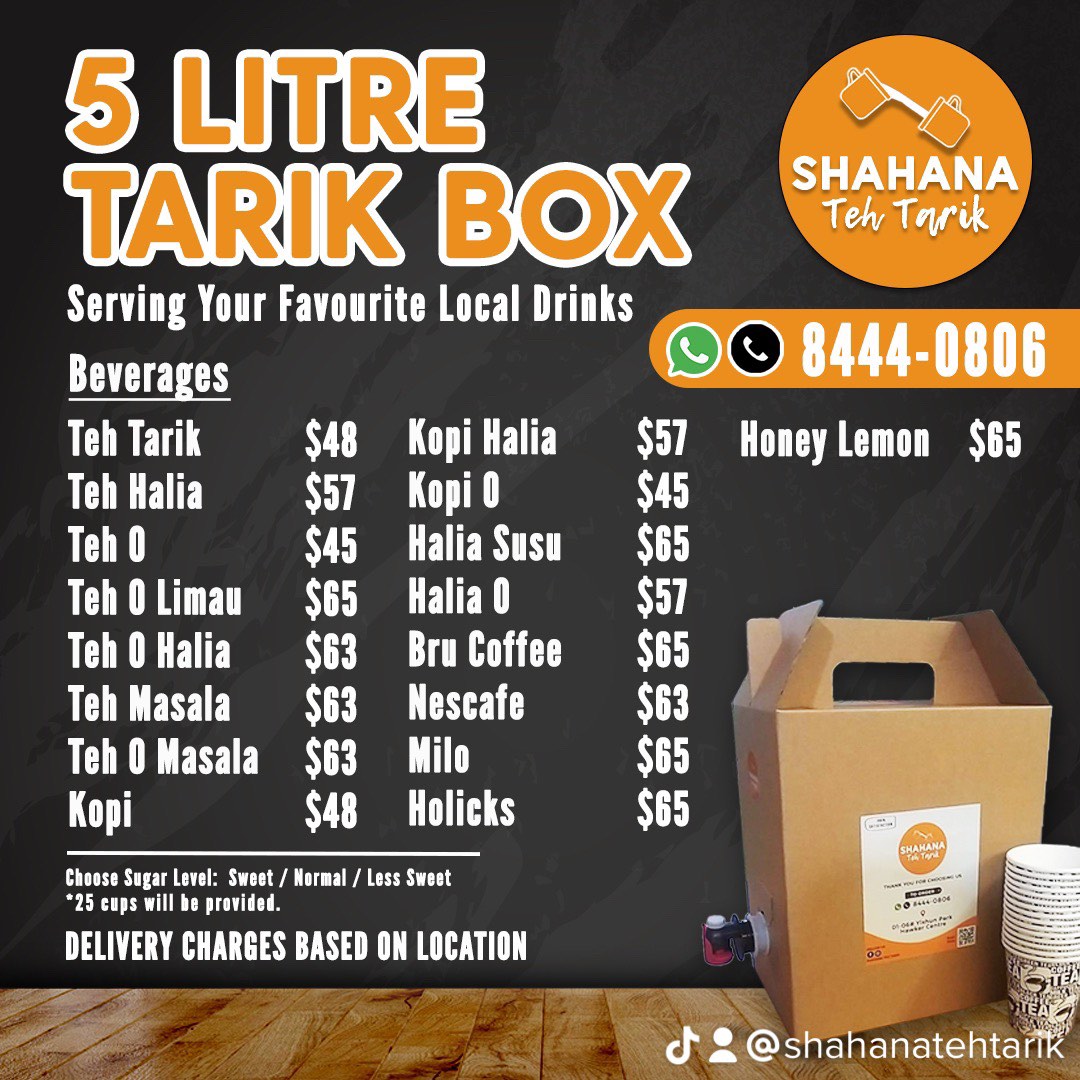 Teh tarik box, Food & Drinks, Beverages on Carousell