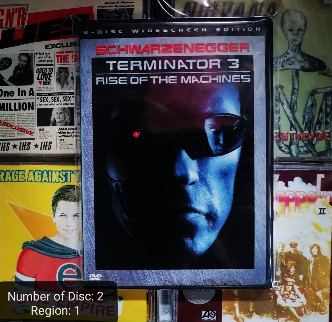 Terminator 3 Raise of the Machines DVD Movie Original DVD Movies DVDs ...