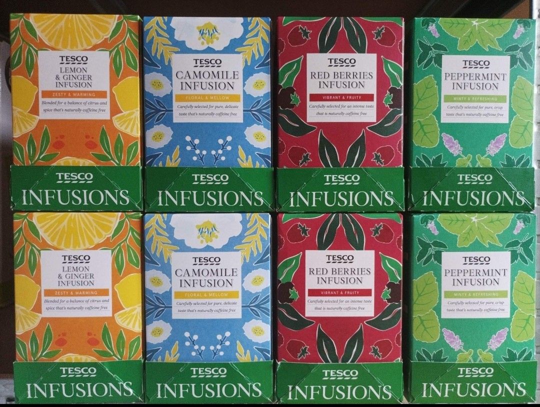 TESCO TEA INFUSION 40 bags, Food & Drinks, Beverages on Carousell