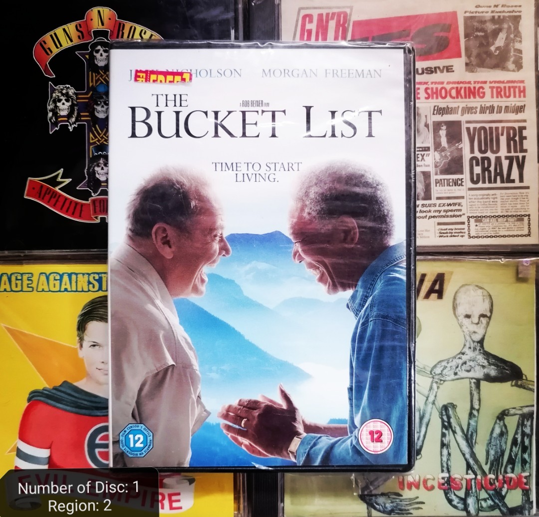 The Bucket List DVD Movie Original DVD Movies DVDs Movie For Sale ...