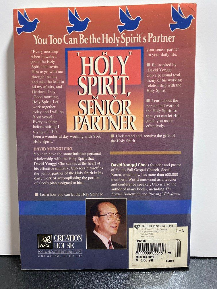 The Holy Spirit, My Senior Partner (bk), Hobbies & Toys, Books & Magazines, Religion Books on ...