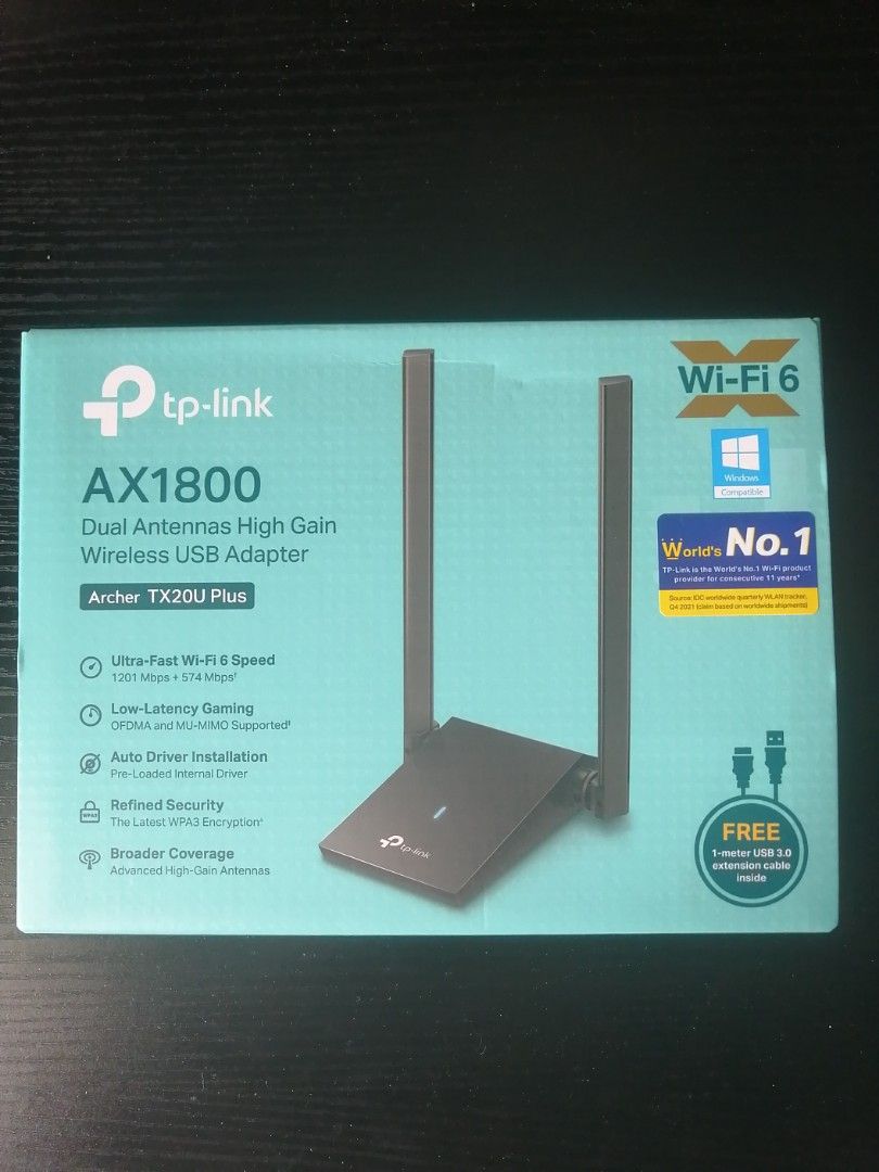 Tp-Link AX1800 Wireless USB Adapter, Computers & Tech, Parts ...
