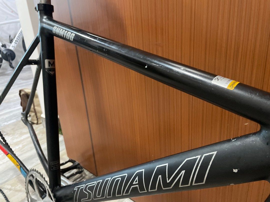 Tsunami snm 100 frameset with crankset for fixie, Sports Equipment ...