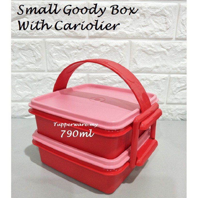 Tupperware Goody Box with Cariolier 790ml, Furniture & Home Living ...