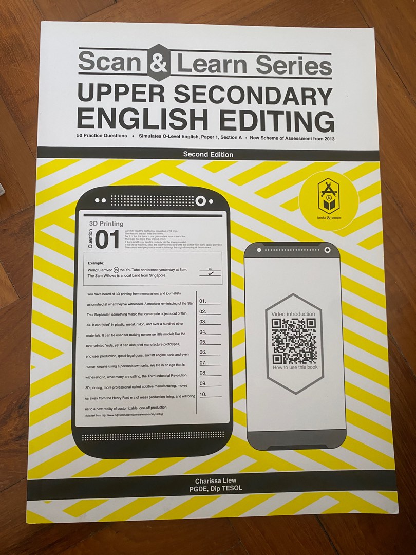 Upper Sec English Editing Practice book, Hobbies & Toys, Books ...
