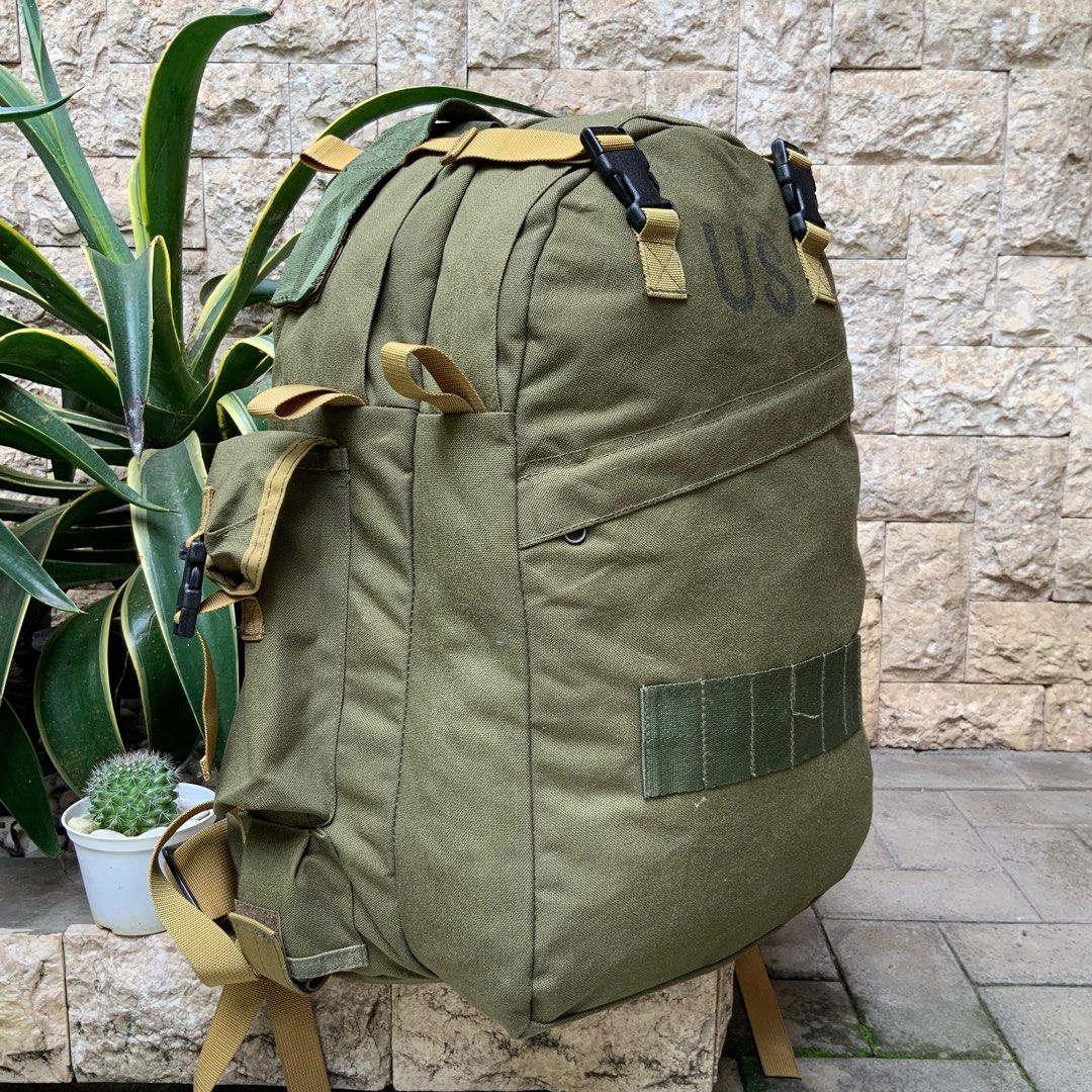 US ARMY WWII TACTICAL OG FIELD BACKPACK OLIVE, Men's Fashion, Men's ...
