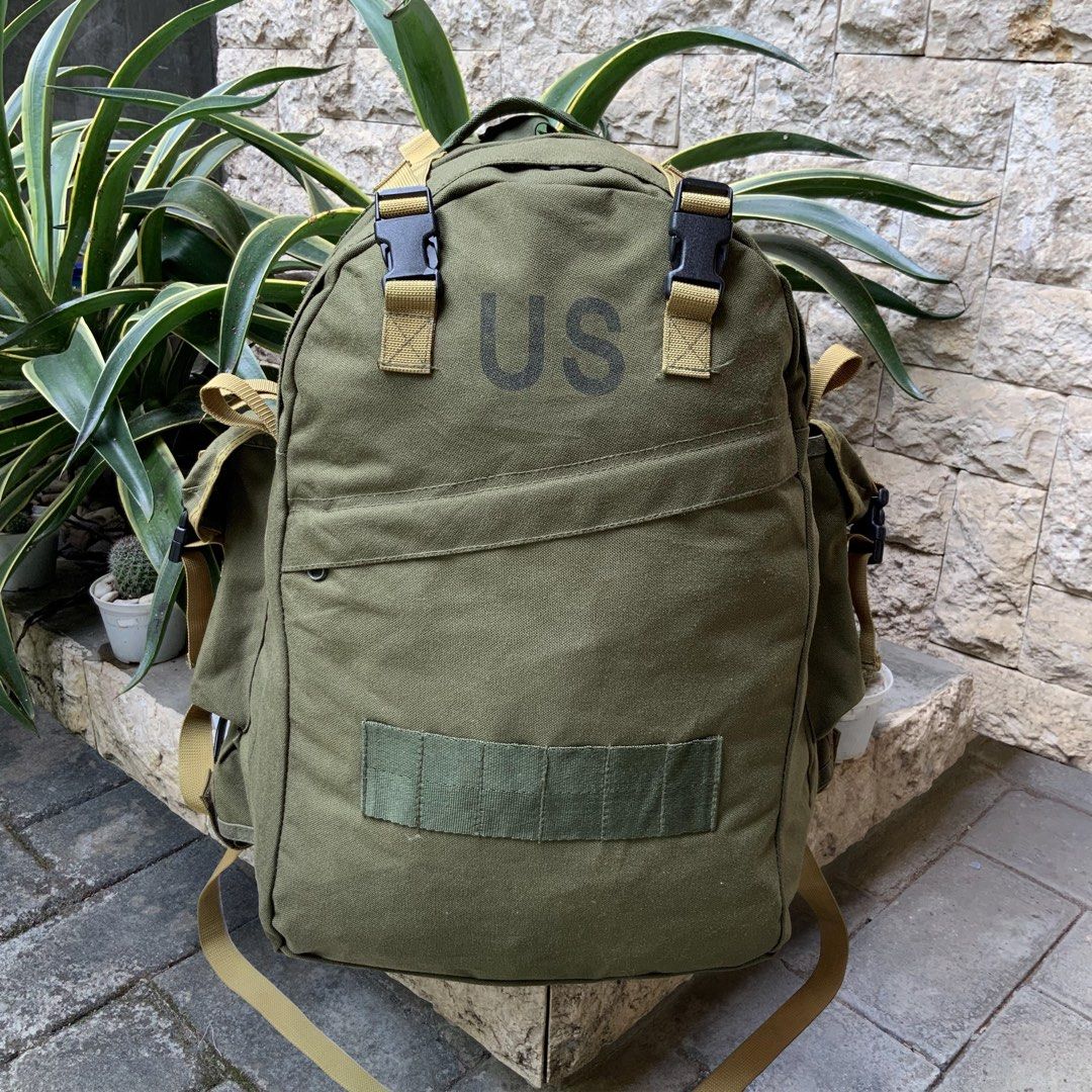 US ARMY WWII TACTICAL OG FIELD BACKPACK OLIVE, Men's Fashion, Men's ...