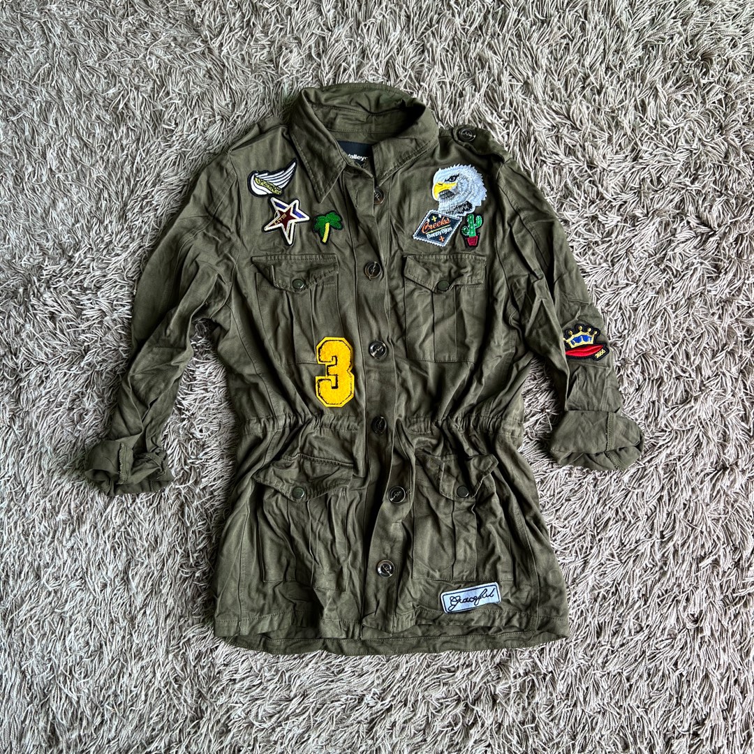 Valleygirl Military Jacket/Coat, Women's Fashion, Tops, Others Tops on ...