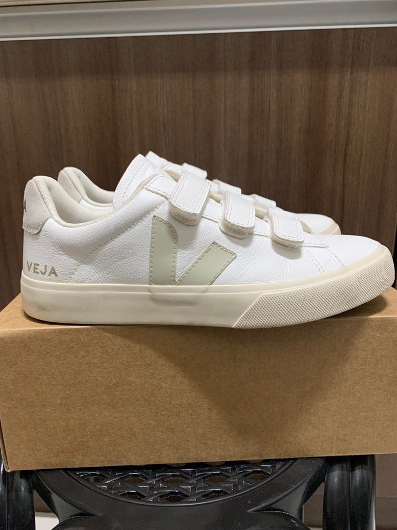 VEJA RECIFE VELCRO STRAP CHROMEFREE LEATHER, Women's Fashion, Footwear ...