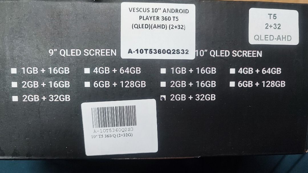 NEW VESCUS Android Car Player Monitor T3L (2+32) DSP Octa-Core Processor QLED SCREEN, Auto ...