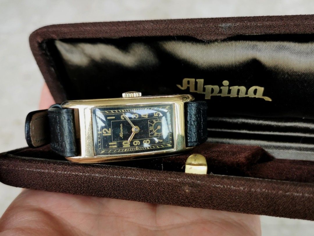 Vintage Alpina watch tank 1940s, Men's Fashion, Watches & Accessories ...