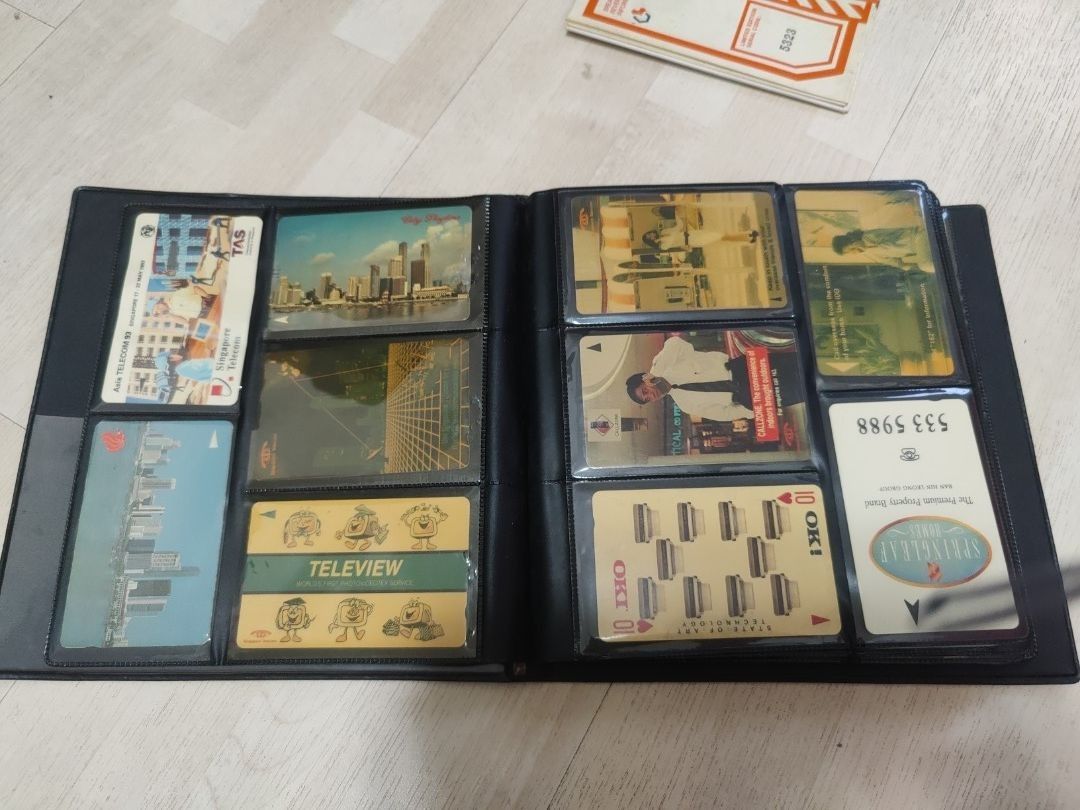 Vintage phone cards telecom payphone collection album $20 unused ...