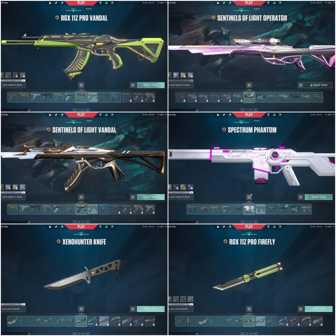 XENO KNIFE+RGX FIREFLY/BLADE+SOL VANDAL , 38 PREMIUM+5 BP VALORANT ...