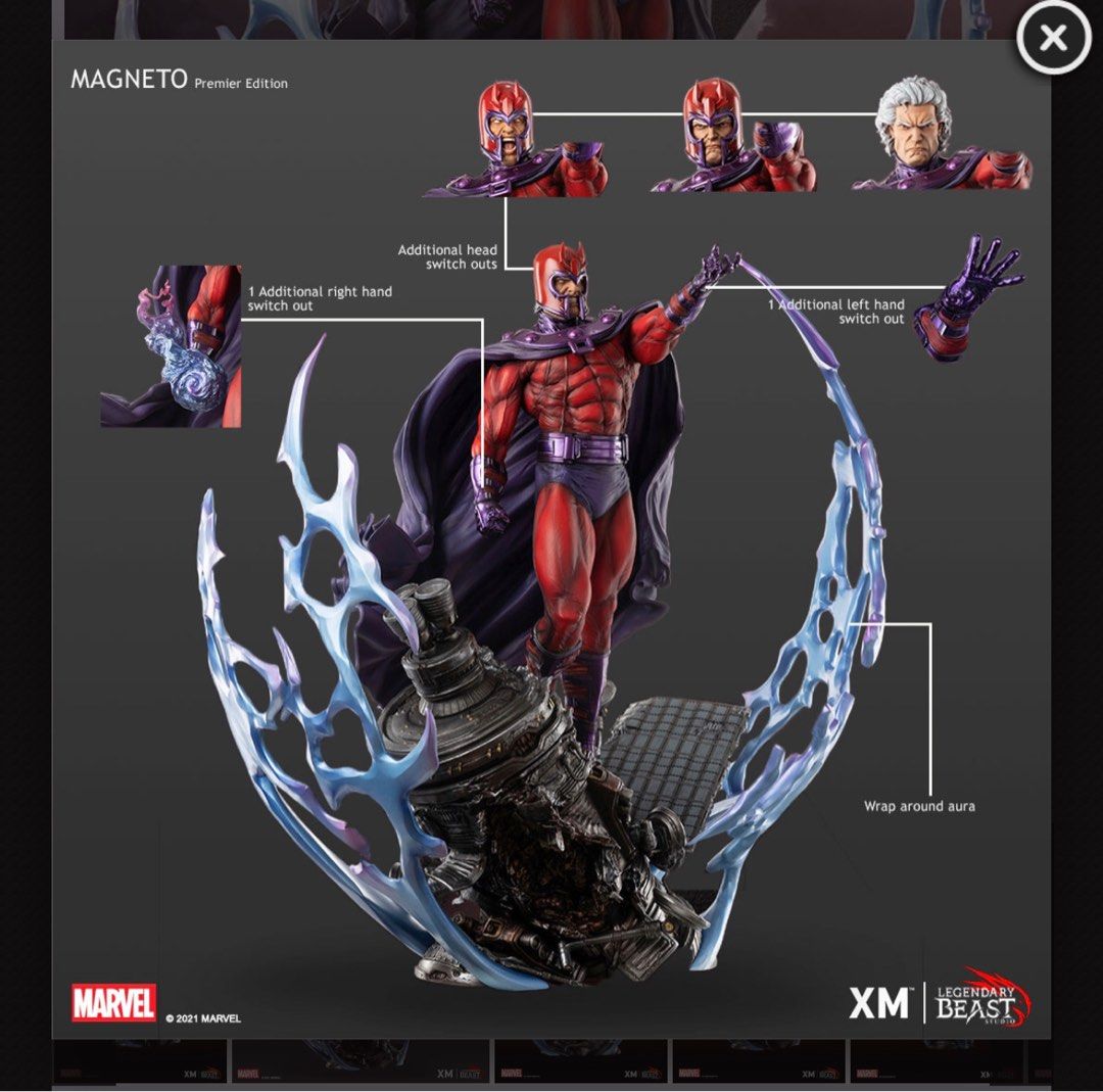 XM studios LBS Magneto premier prestige edition, Hobbies & Toys, Toys ...