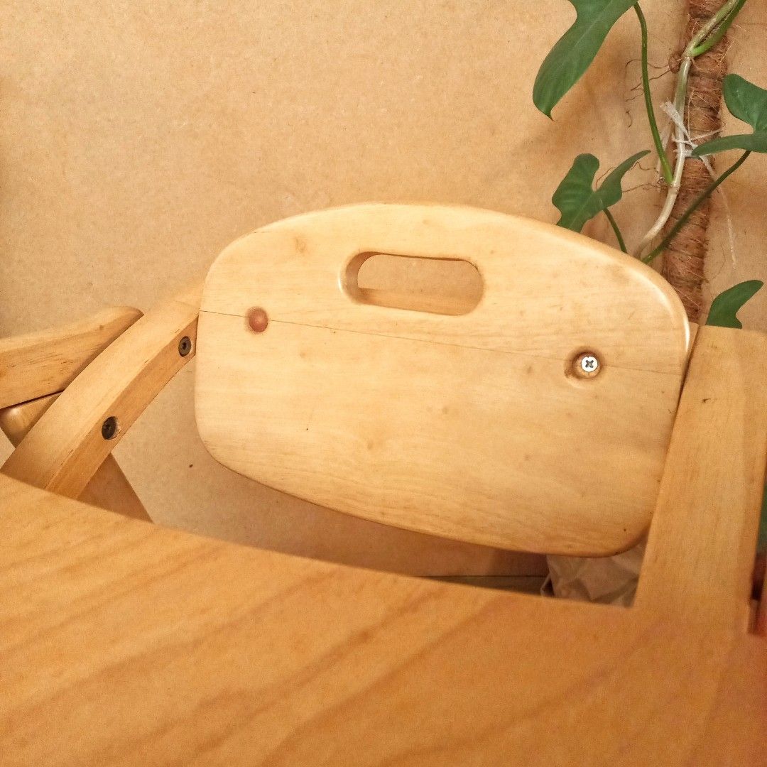 Yamatoya Arch low baby chair feeding chair solid wood foldable, Babies ...