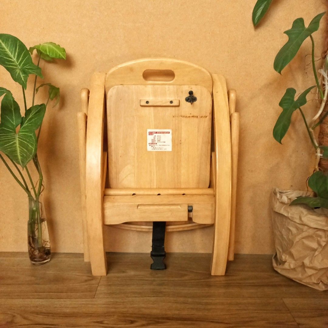Yamatoya Arch low baby chair feeding chair solid wood foldable, Babies ...