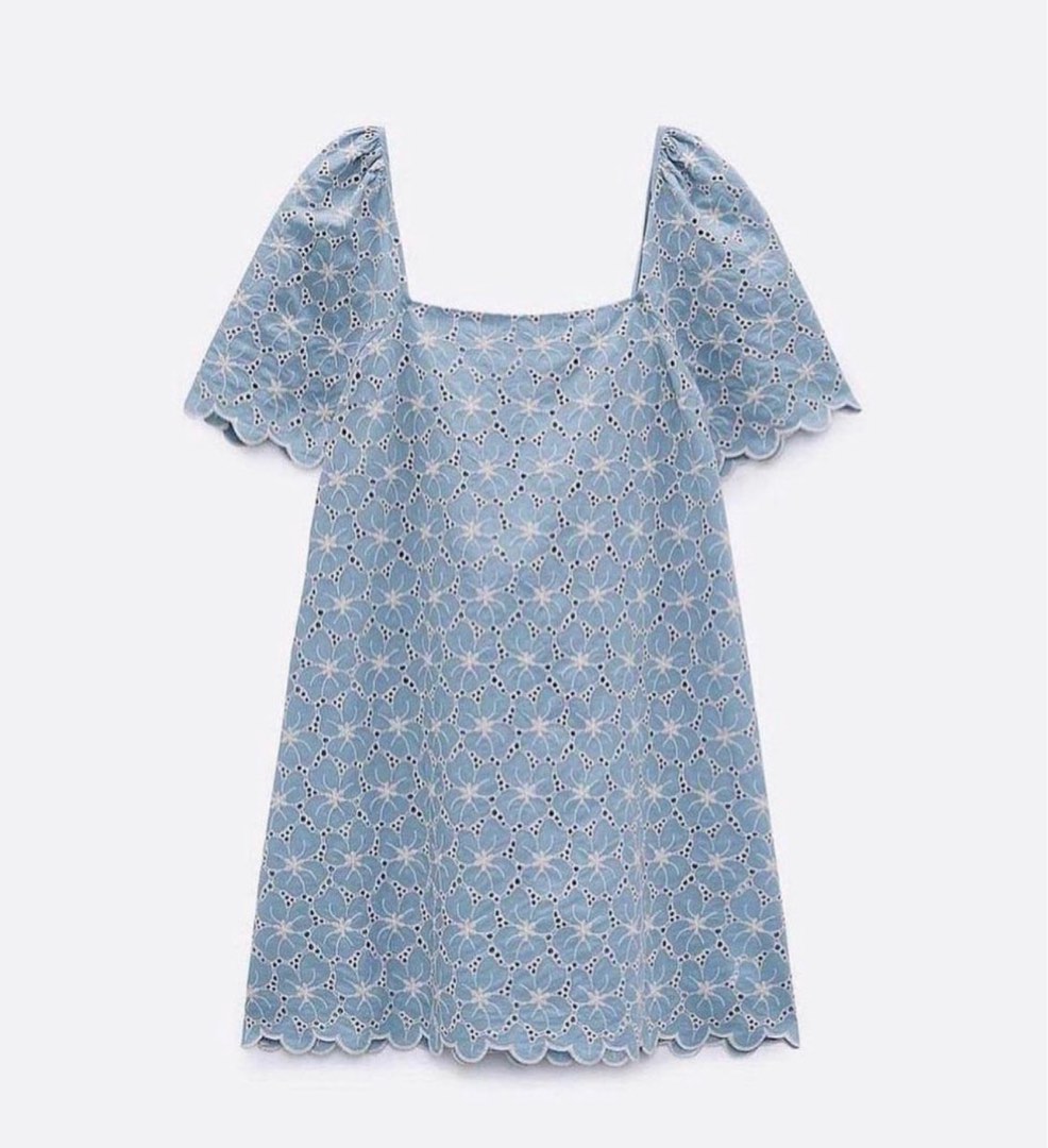 Zara Embroidered Dress, Women's Fashion, Dresses & Sets, Dresses on ...