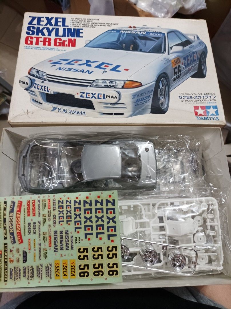 ZEXEL NISSAN SKYLINE GTR R32 Gr.N TAMIYA 1/24, 興趣及遊戲, 玩具 & 遊戲類 - Carousell