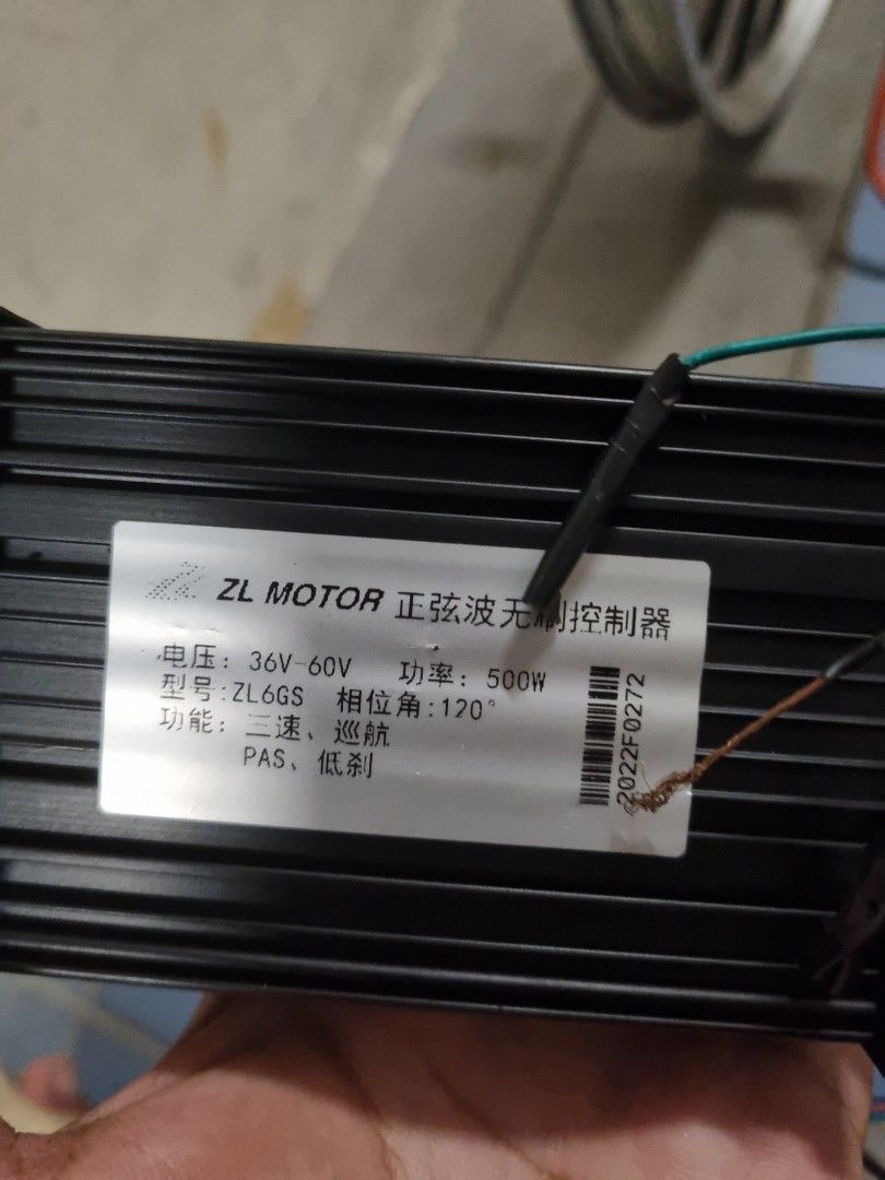 ZL Motor 48v 500w & zl controller 36v - 60v 500w, Sports Equipment, PMDs, E-Scooters & E-Bikes ...