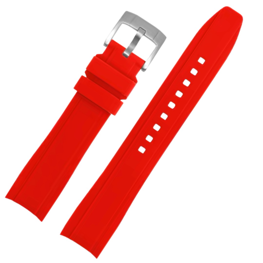100% NEW Dexter Silicone Curved Lug End Watch Strap(18mm 20mm 21mm 22mm ...
