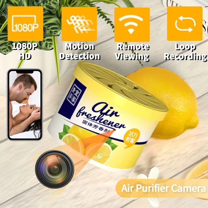 1080P Full HD Mini Camera Wireless Air Purifier Camera Motion Detection ...