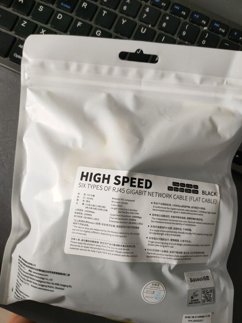 10 meters CAT 6 RJ45 GIGABIT NETWORK CABLE, Computers & Tech, Parts ...