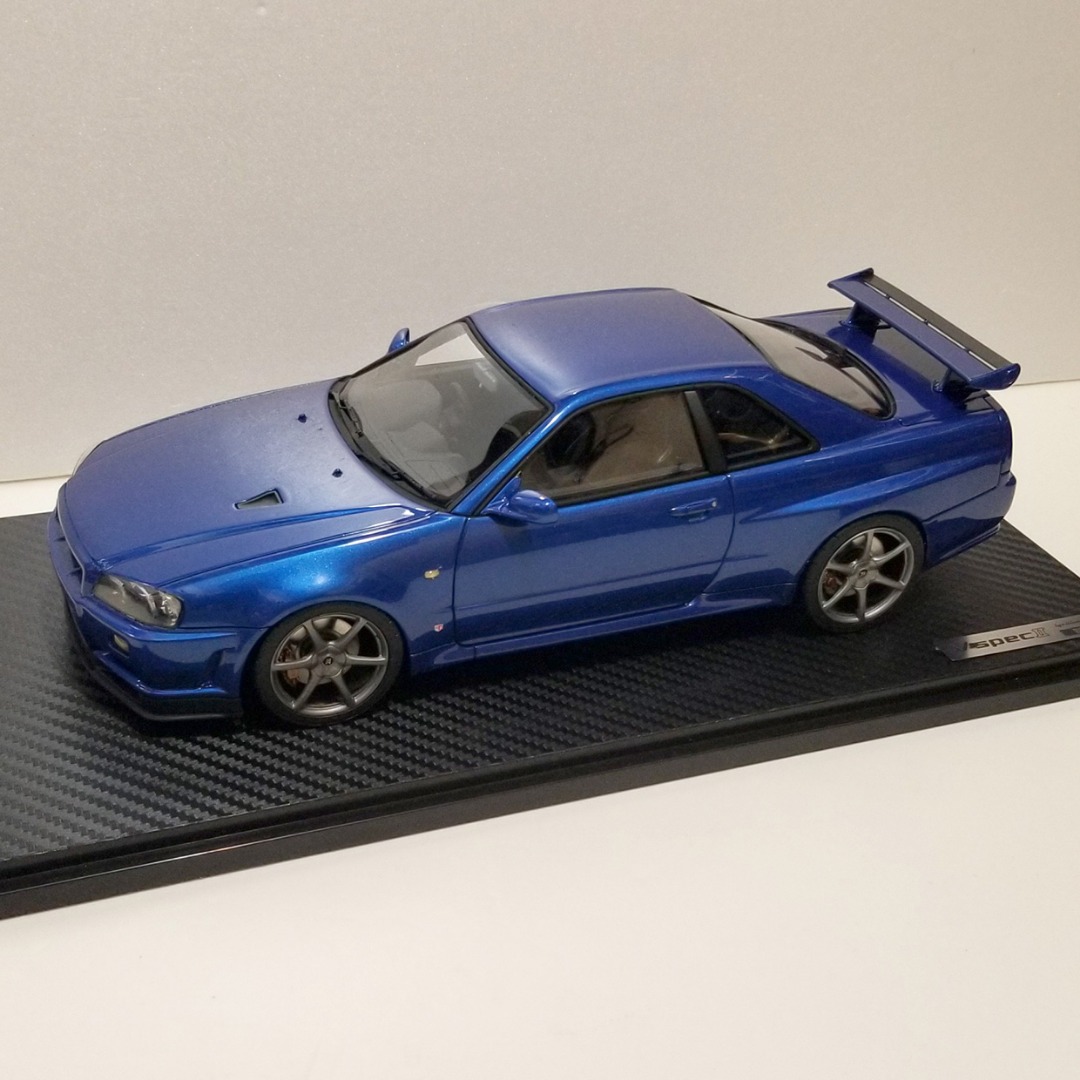 1/18 Ignition Model IG 0237 Nismo Nissan R34 GTR Bayside Blue autoart ...