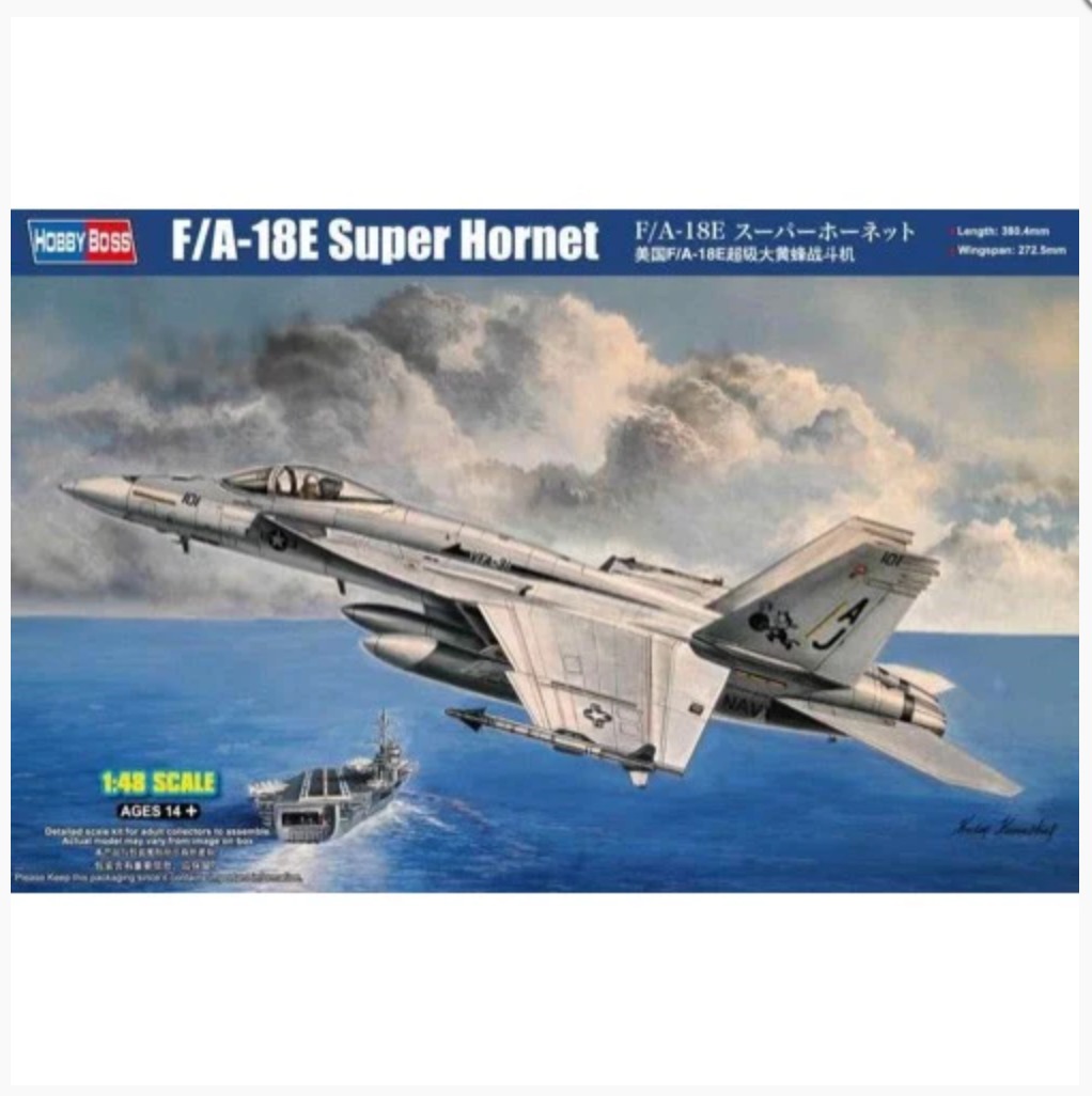 1/48 Hobby Boss F/A-18E Super Hornet Model Kit, Hobbies & Toys ...